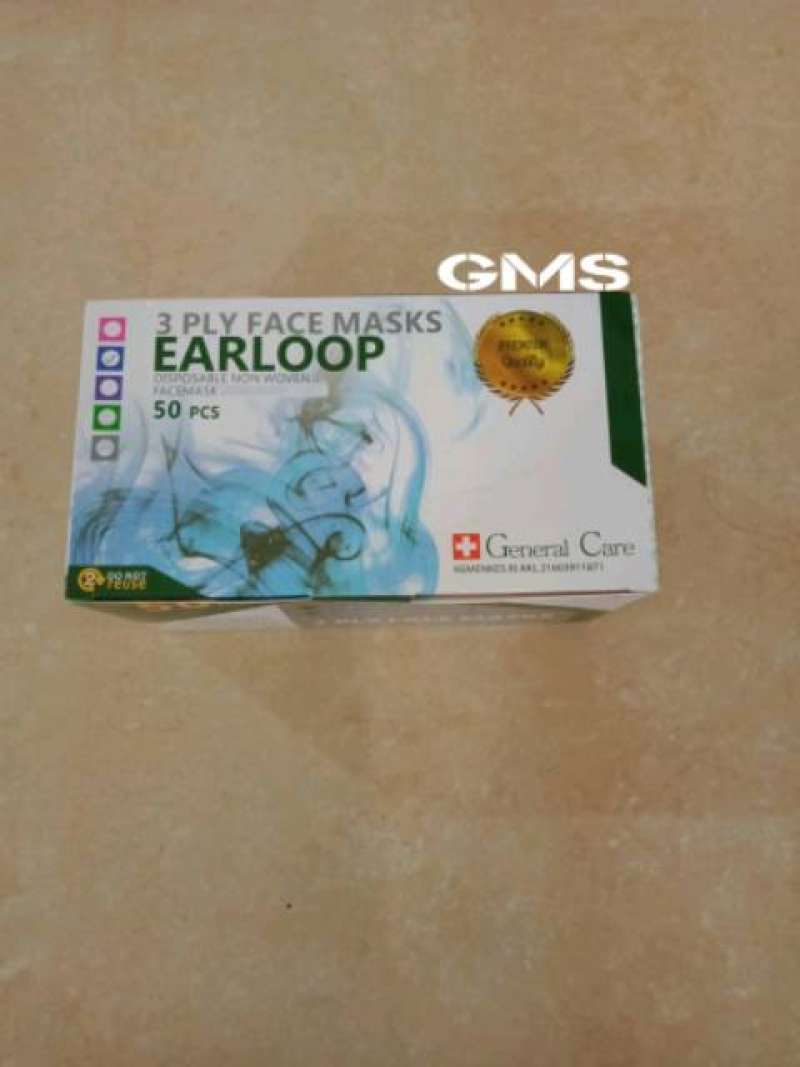 Jual Masker 3 Ply Karet / Earloop General Care Per Box Isi 50 Pcs Di ...