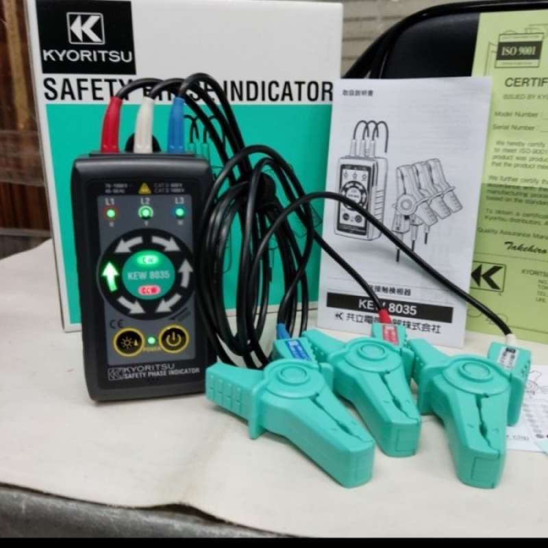 Promo KYORITSU 8035 ALAT UKUR ARUS 3 FASA NON-CONTACT PHASE INDICATOR ...