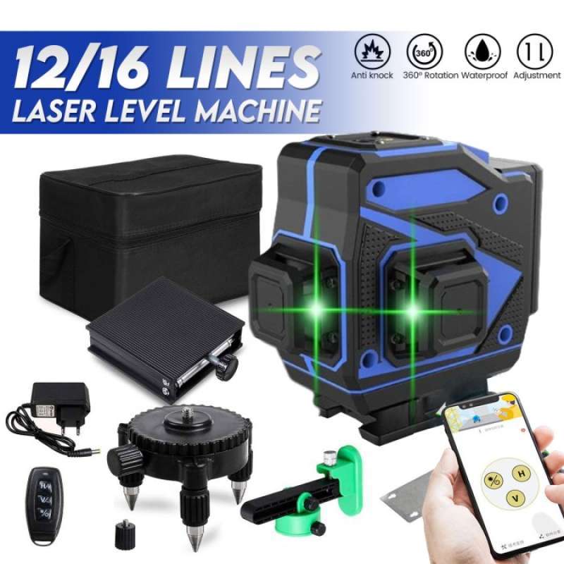 Promo 12 Line 3D 4D Laser Level Self Leveling Waterpass Laser + Remote ... Promo 12 Line 3D 4D Laser Level Self Leveling Waterpass Laser + Remote ...
