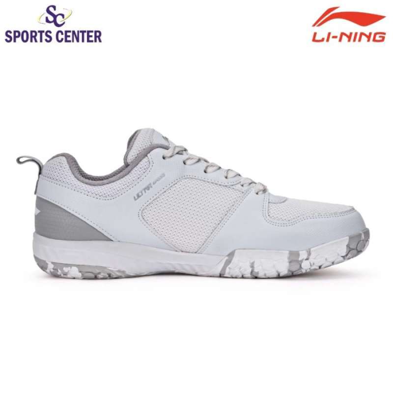 Promo New Sepatu Badminton Lining Ultra Speed AYTT043 White / Grey ...