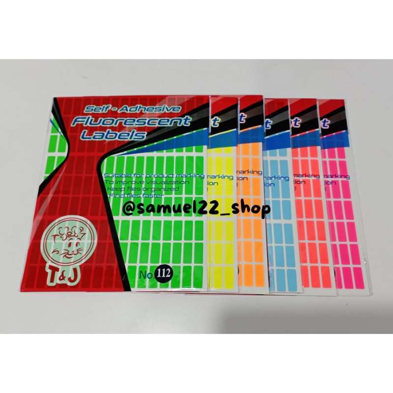 Jual Label Stiker Tom & Jerry No. 112 Warna Neon / Fluorescent Sticker ...