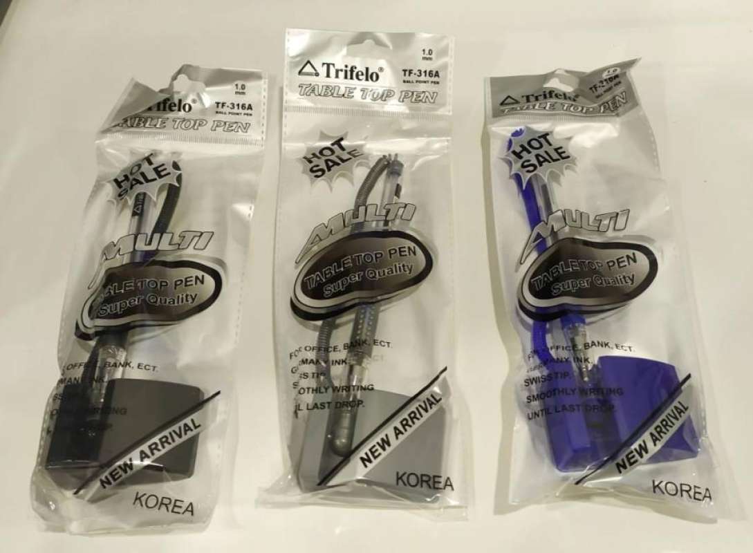 Jual Pulpen Meja / Stand Pen Trifelo TF-316A Semi Gel 1.0 mm - Random ...