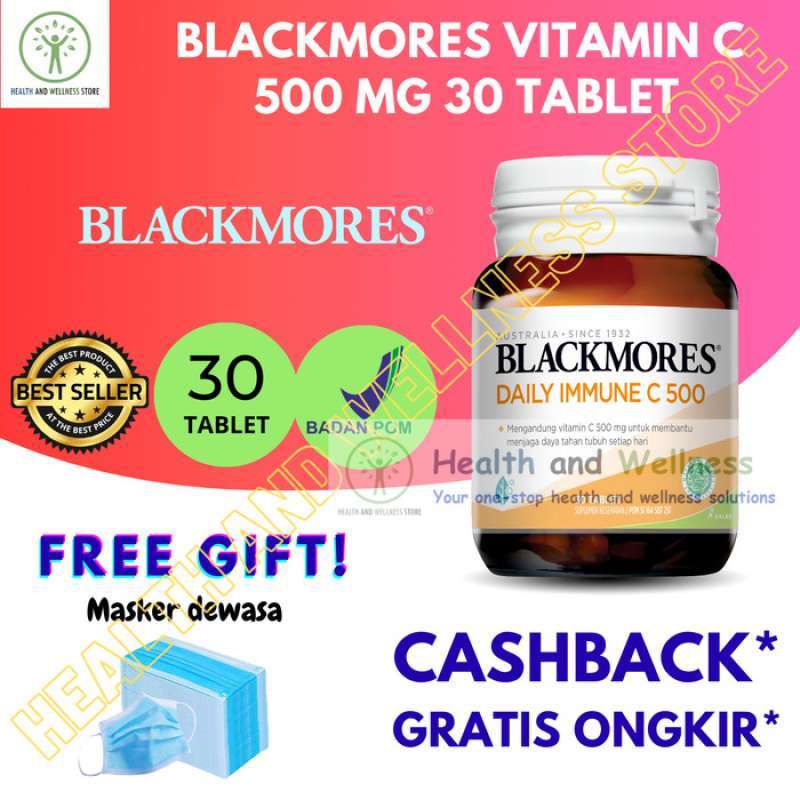 Promo BLACKMORES VITAMIN C 500 MG BPOM 60 TABLET VIT C 100% ORIGINAL ...