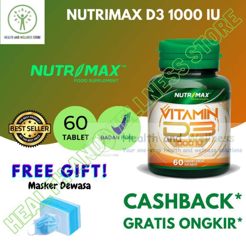 Promo Vitamin D3 1000 Iu 60 Tab Series Blackmores Nutrimax Wellness Ester C Diskon 33% Di Seller ...