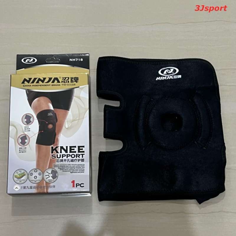 Jual Knee Support Ninja Dengan Magnet Arang Open Patella Di Seller ...