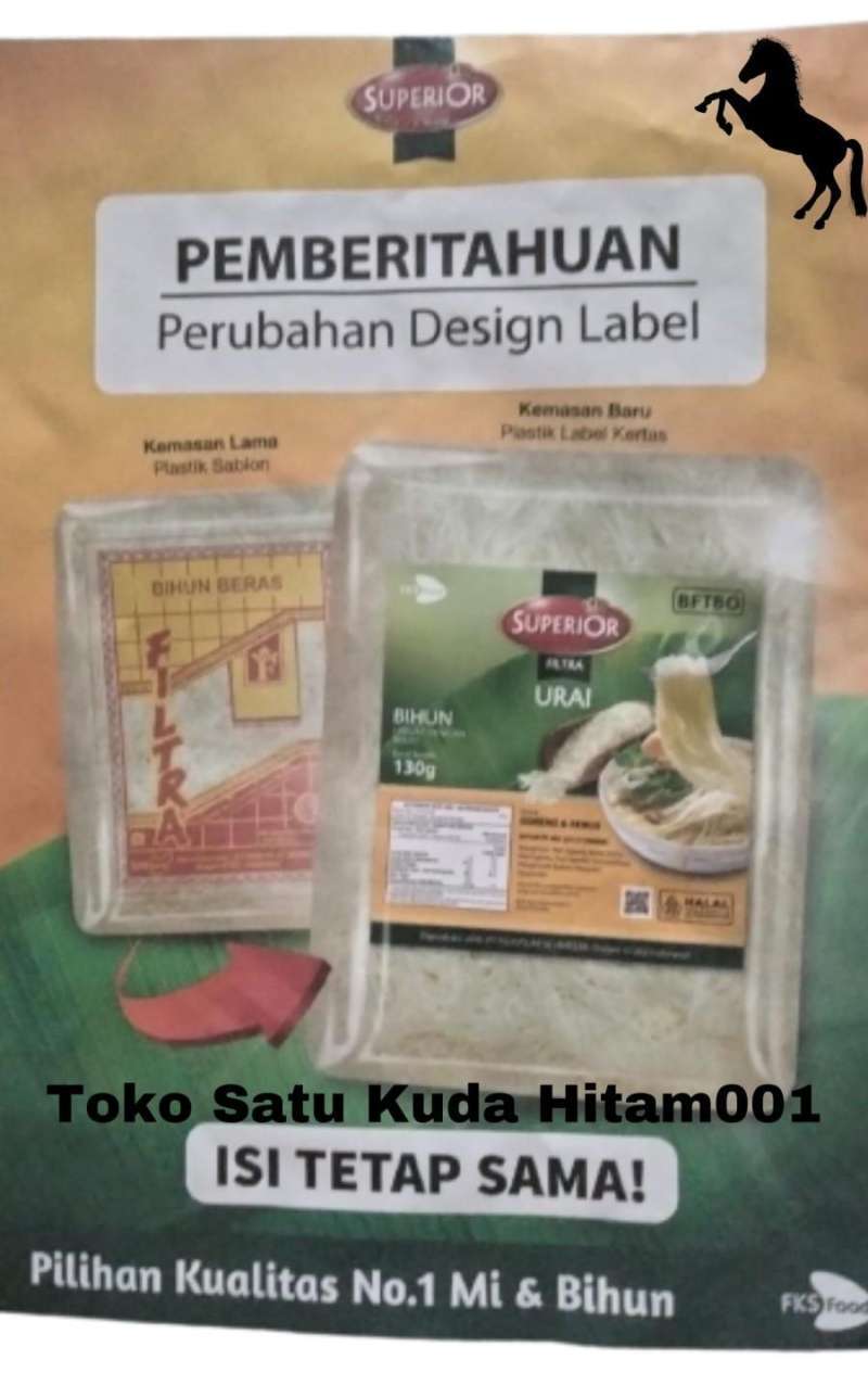 Jual Bihun Curah Beras Superior Filtra 130 Gram Pelengkap Untuk Suki ...