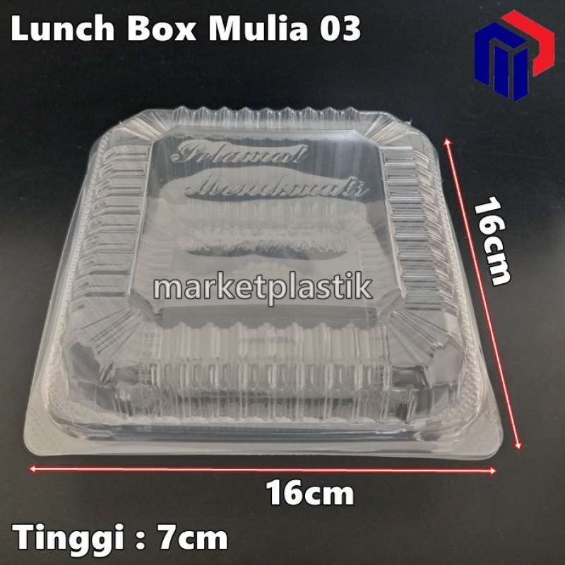 Promo Lunch Box Mulia 03/mika Plastik / Mika Salad Isi 25pcs Diskon 9% ...