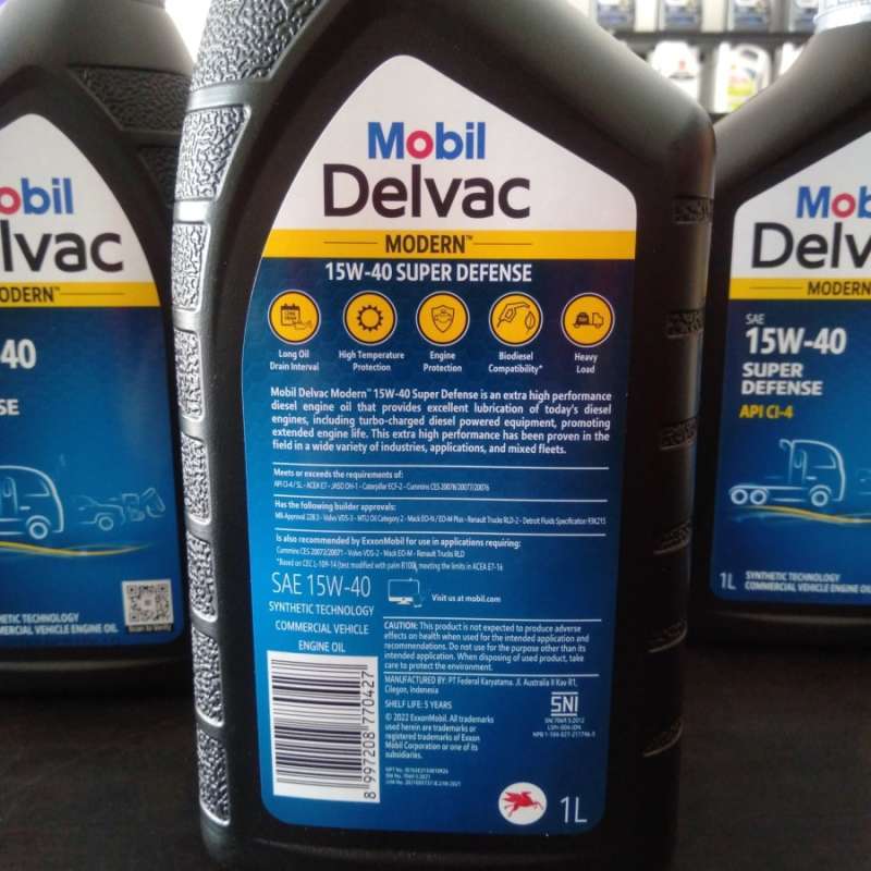 Jual Mobil Delvac Modern 15w-40 Super Defense (liter) Api Ci-4 Di ...