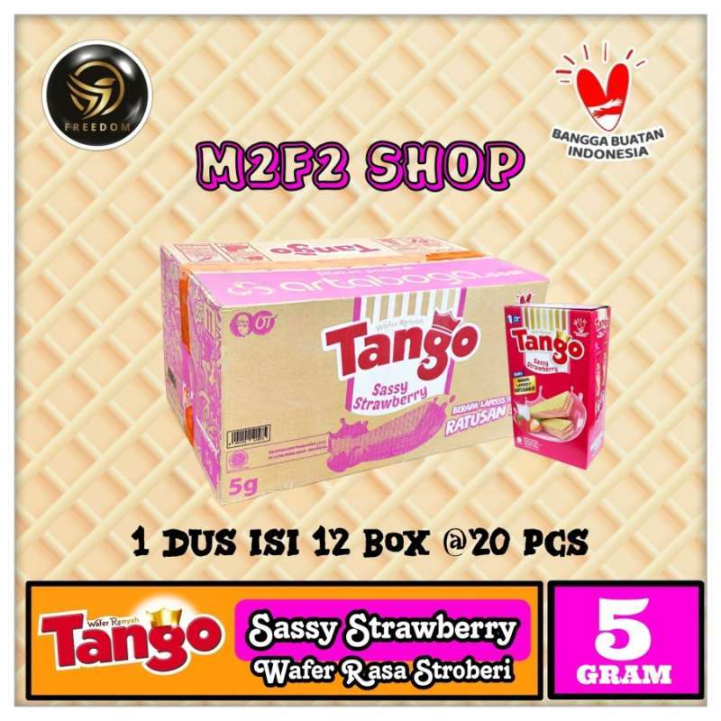 Promo Tango Wafer Sassy Strawberry | Krim Stroberi Susu Sachet - 5 Gr ...