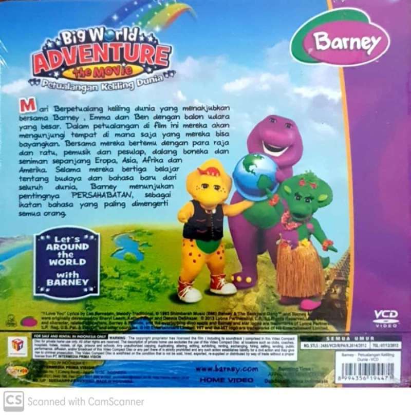 Promo Barney The Movie Big World Adventure | Vcd Diskon 23% Di Seller ...