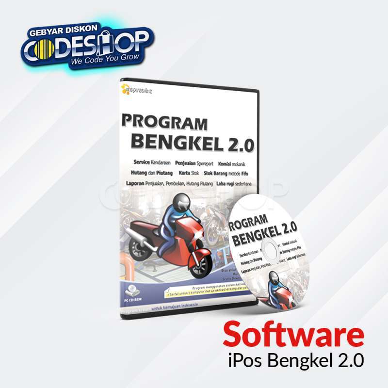 Jual Inspirasibiz Ipos Bengkel 2.0 Program Software Dealer Kendaraan Sparepart Motor Mobil Di ...