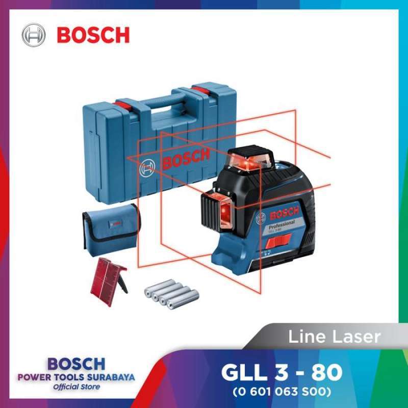Jual Line Laser Bosch Gll 3-80 Alat Ukur Garis Di Seller Bosch ...
