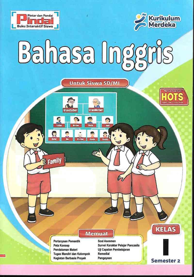 Jual Buku Lks Bahasa Inggris Kelas 1 Sd Mi Kurikulum Merdeka Semester 2