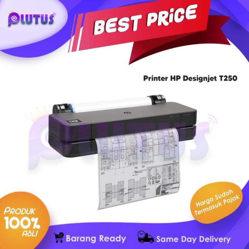 Promo Printer Hp Designjet T250 24-inch Compact Large Format Plotter ...