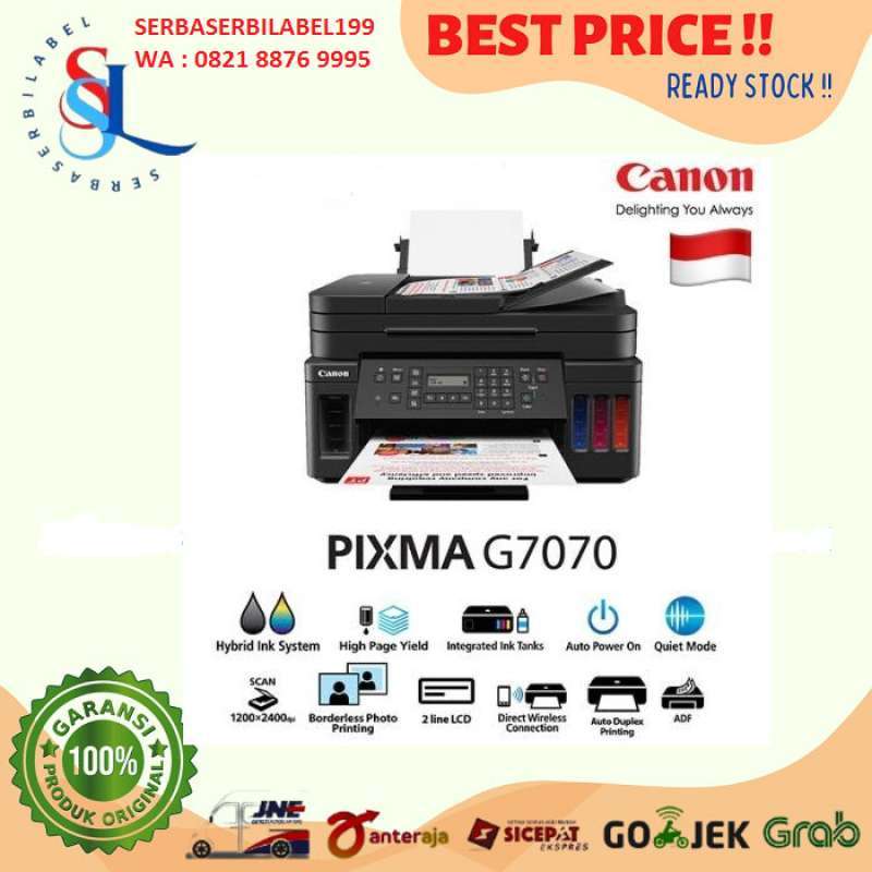 Promo Printer Canon Pixma G7070 Print Scan Copy Wifi ADF Duplex Diskon ...