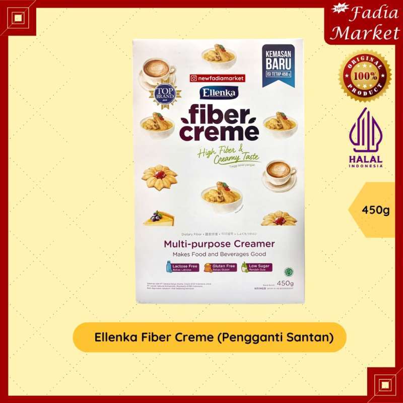 Jual Ellenka Fiber Creme Pengganti Santan 450g [Box] di Seller New ...