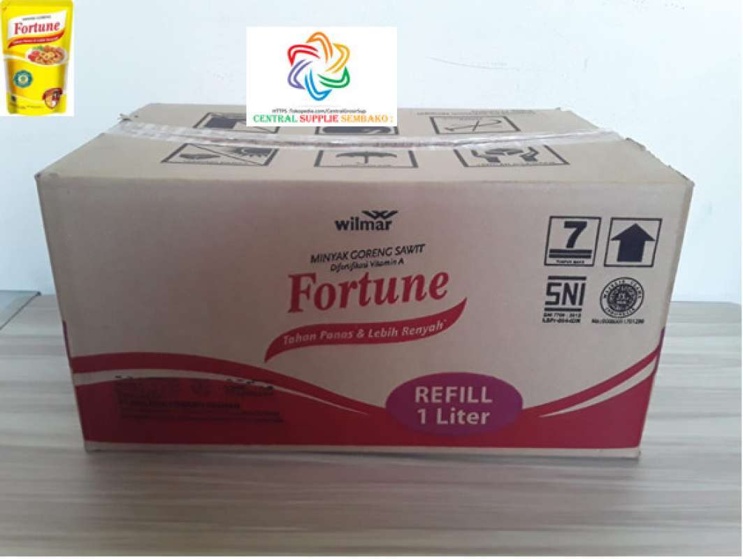 Promo Fortune Minyak Goreng [ 1 Liter /12 Pouch/1 Karton ] Diskon 23% ...