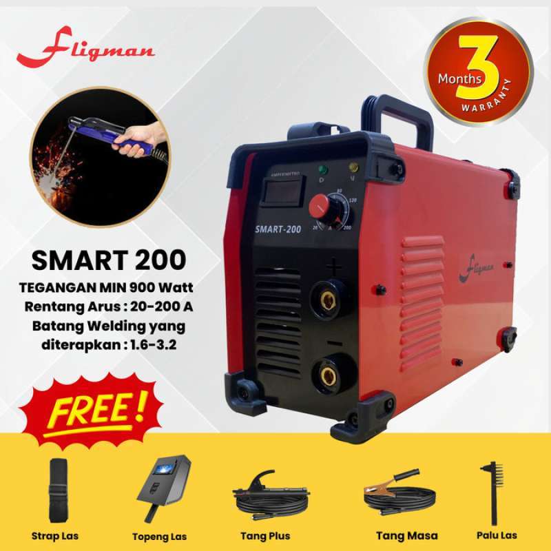 Promo Fligman Mesin Travo Las Listrik MMA200 Welding Inverter IGBT 200Amper Diskon 23% di Seller ...