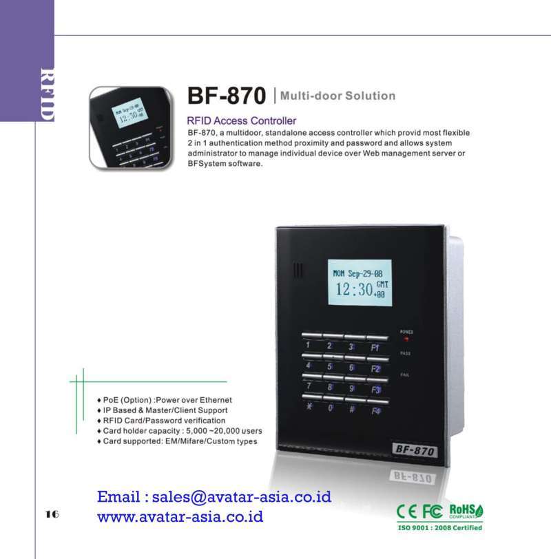 Jual Mesin Fingerprint Ap-870 Di Seller Kenzoria Shop - Cengkareng ...