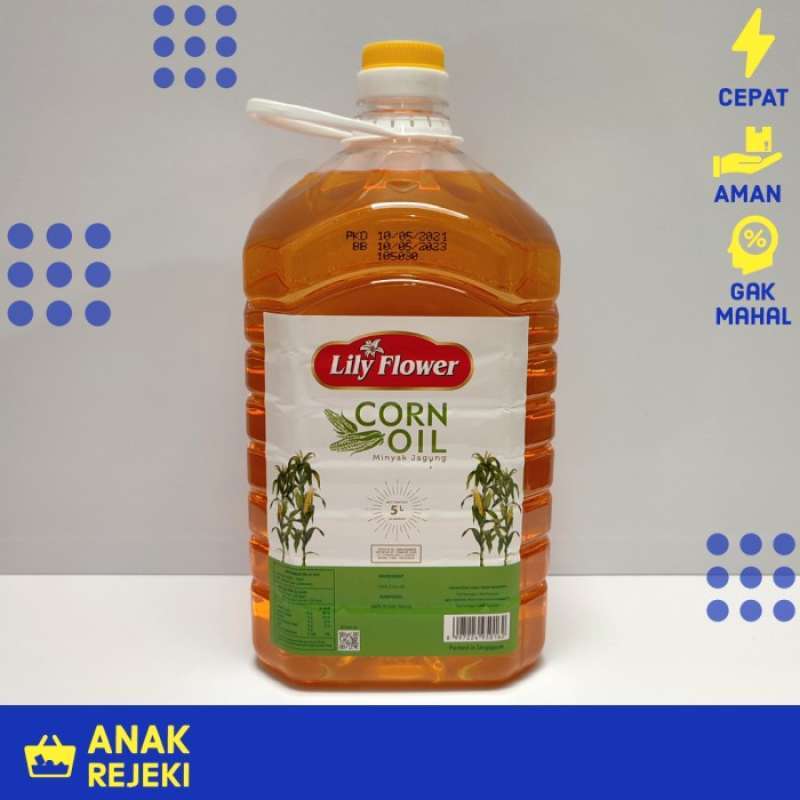Promo Lily Flower Corn Oil 5L - Minyak Jagung Lilyflower 5 L Goreng Mpasi Diskon 35% di Seller ...