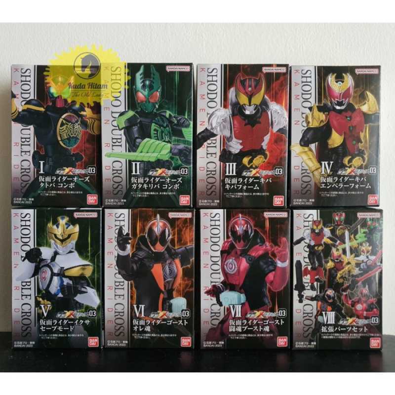 Promo SHODO XX DOUBLE CROSS 3 KAMEN RIDER OOO TATOBA KIVA EMPEROR GHOST ...