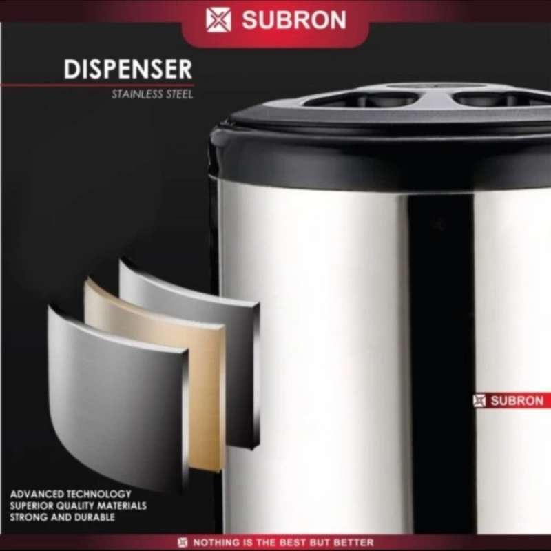Promo WATER TANK JUG SUBRON 8 10 12 Liter HOT & COLD Thermos Air Drink ...