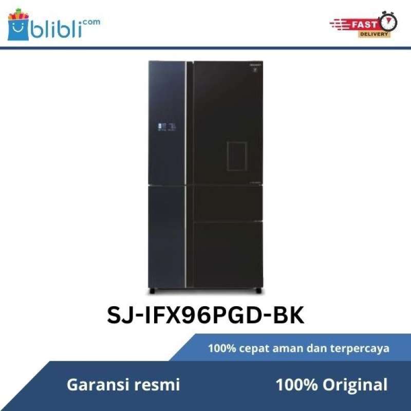 Jual Sharp Sj-ifx96pgd-bk Kulkas 5 Pintu Side By Side Multi Door Di ...