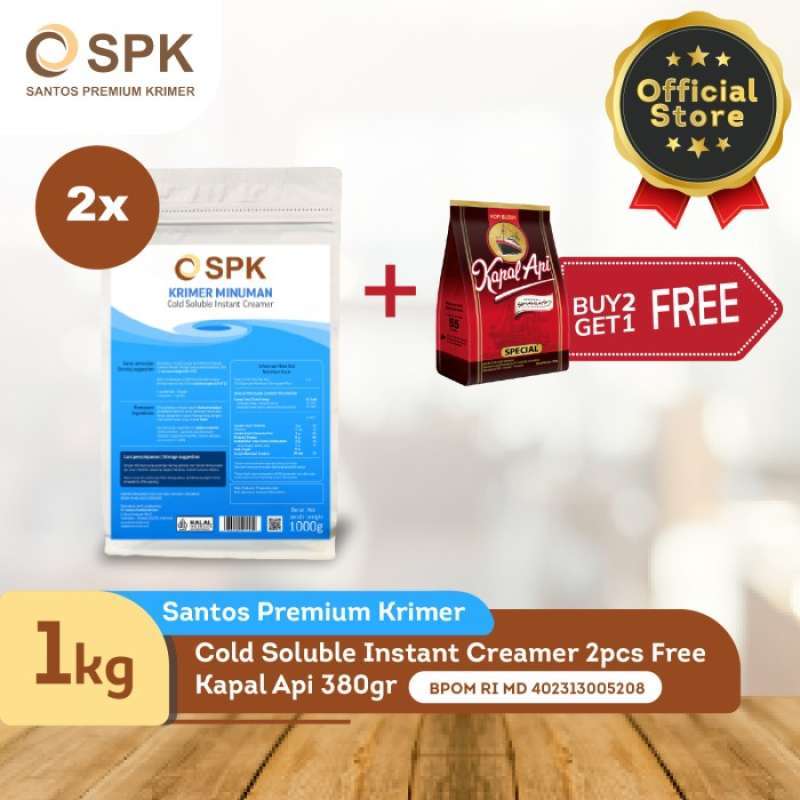 Promo Cold Soluble Instant Creamer 1kg X2 Free Kapal Api 380gr Diskon 23% Di Seller Hikari ...