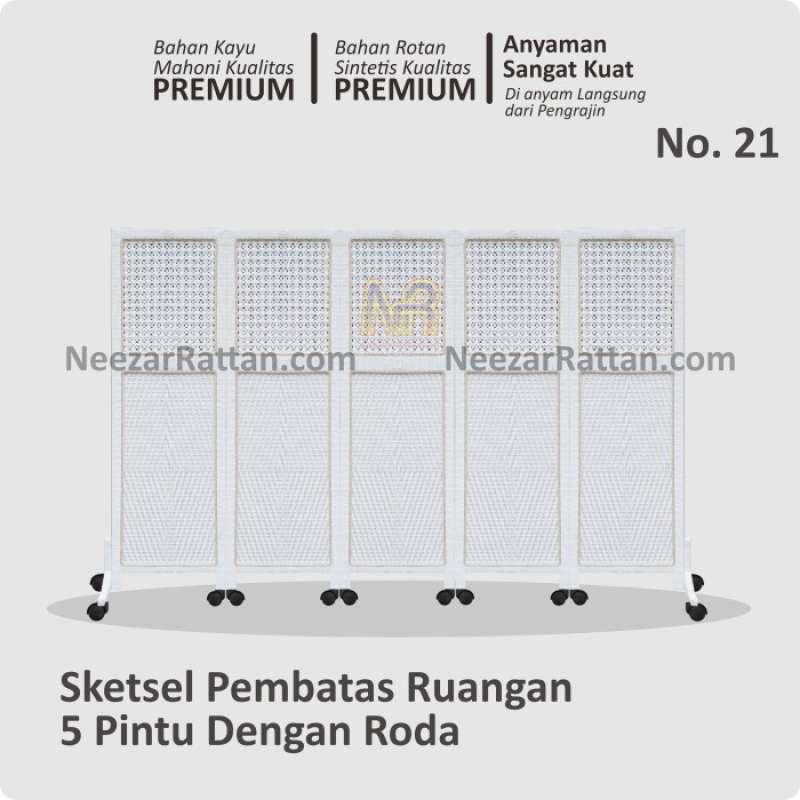 Promo Sketsel 5 Pintu. Partisi Pembatas Ruangan Sintetis No. 23 Pakai ...