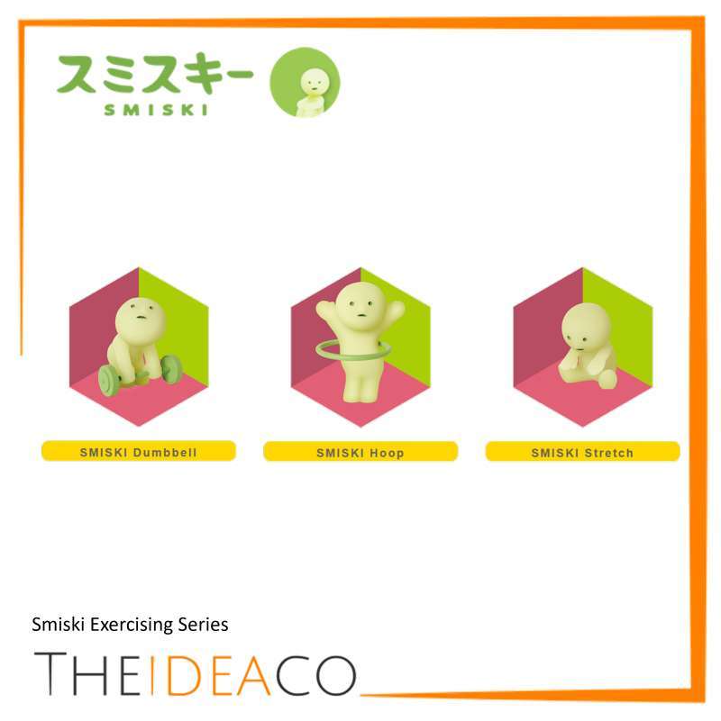 Jual Smiski Collectible Items - Exercising Series Glow In The Dark Toy ...