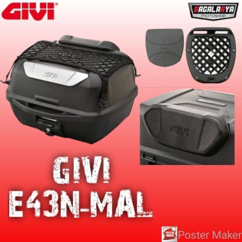 Promo Top Box Givi E43 N-MAL ADV Givi E43ntl Versys Xmax Nmax KTM New CBX Diskon 33% di Seller ...