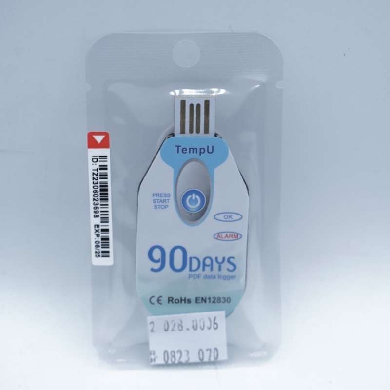 Promo TempU 90 Days Temperature Data Logger Disposable Recorder Records ...