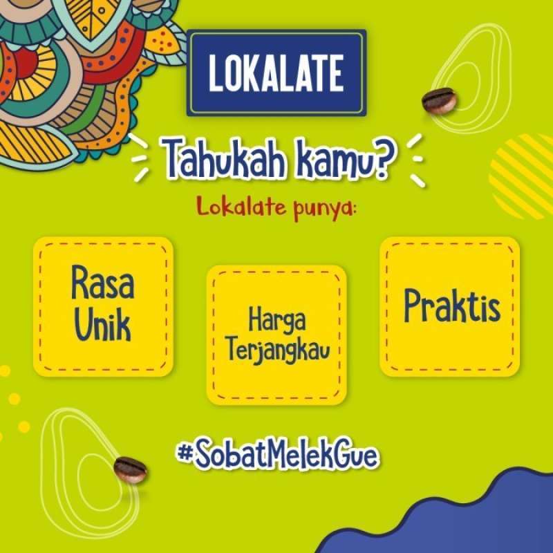 Promo Lokalate Kopi Alpukat | Avocado Latte Sachet - 15 gr (Kemasan ...