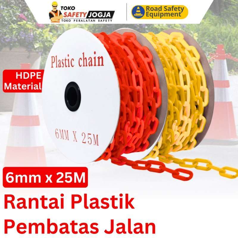Jual Rantai Plastik Safety Id 6mm X 25 Meter - Yellow Di Seller Toko ...