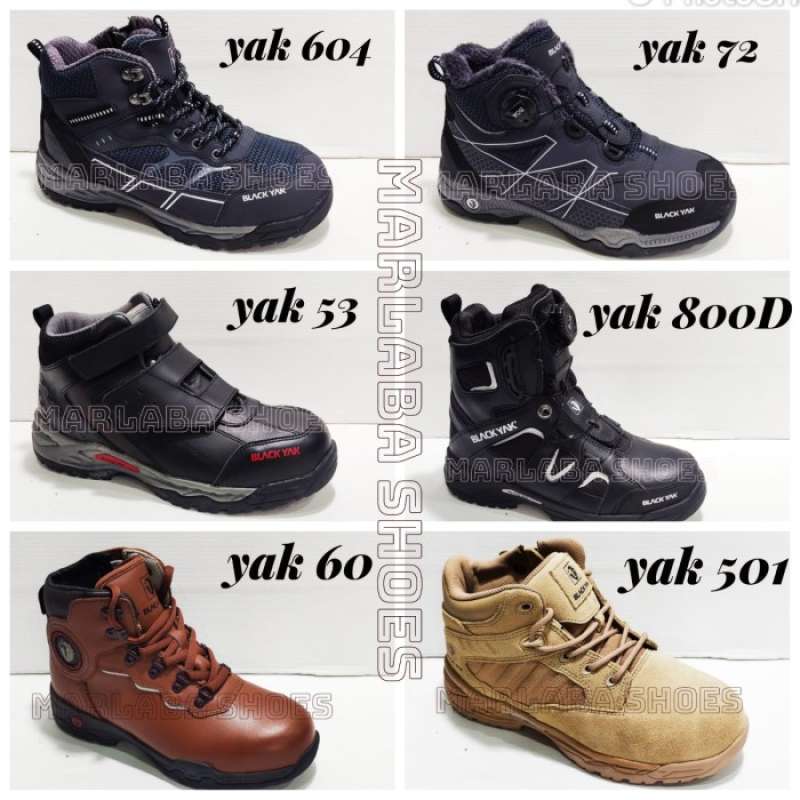 Promo Sepatu Shoes Black Yak Boots Standar Internsional Diskon 23% di ...