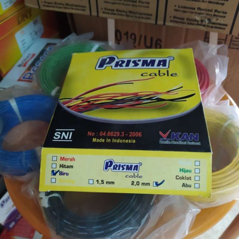 Promo cable roll 2.0 mm merk prisma (25 meter) hitam Diskon 23% di ...