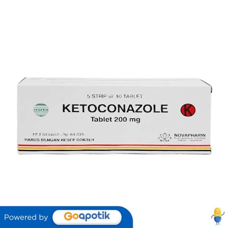 Jual KETOCONAZOLE NOVAPHARIN 200 MG BOX 50 TABLET di Seller Apotek ...