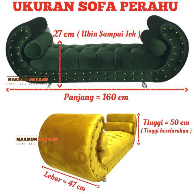 Promo SOFA BENCH PERAHU MINIMALIS - SOFA BED PANJANG 160 CM / SOFA ...