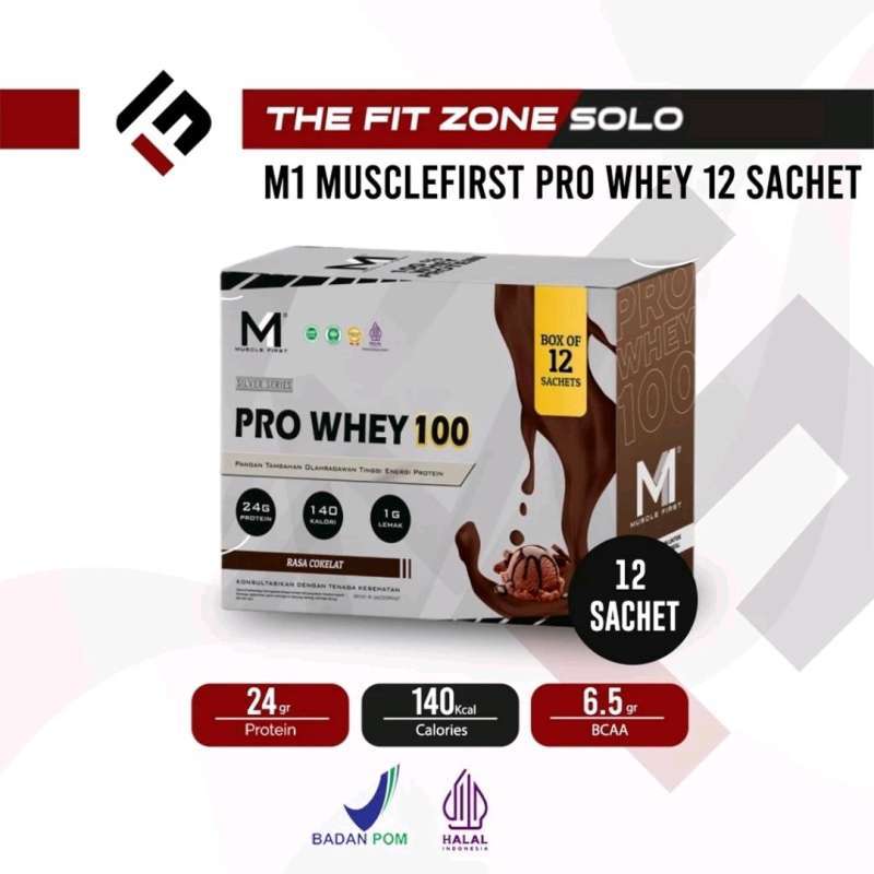 Jual M1 Muscle First Pro Whey Box 12 Sachet di Seller ...