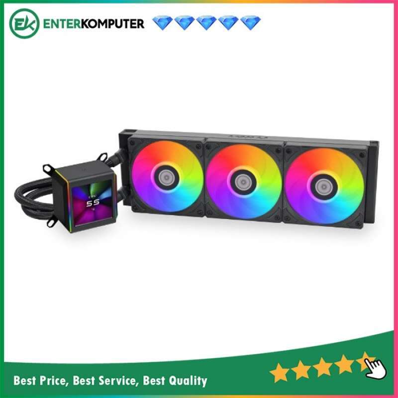 Jual Lian Li Galahad Ii Lcd 360 Black 288” Ips Lcd Screen Aio Cpu Cooler Di Seller Enter