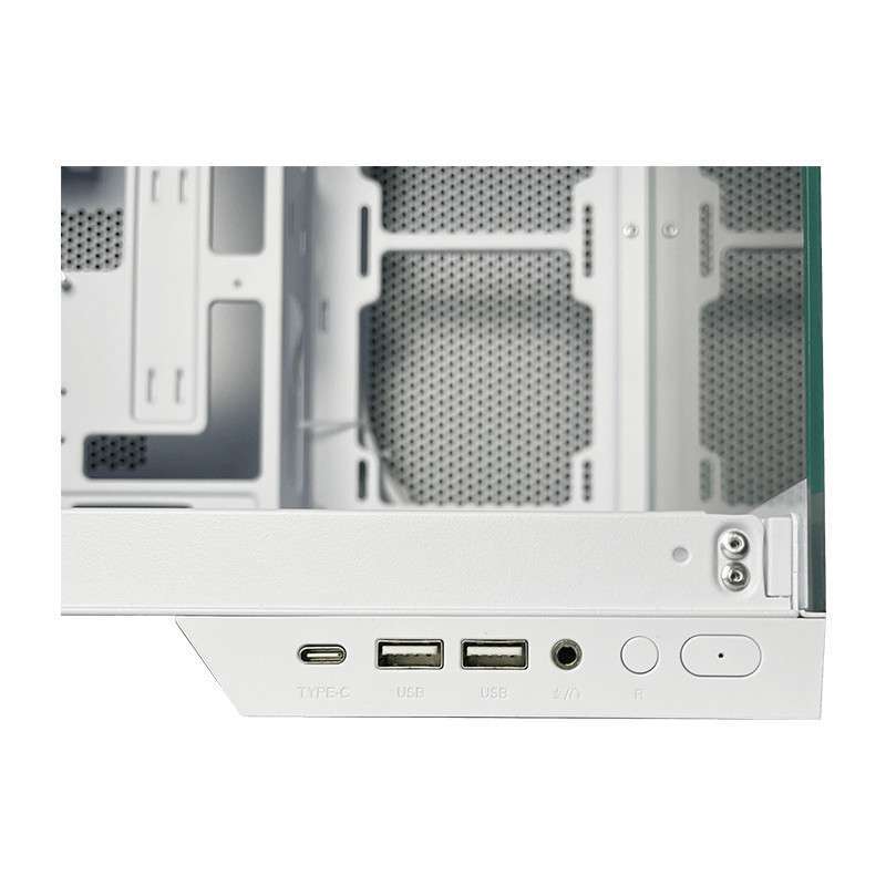 Jual Casing Pc Cube Gaming Knoma White - Atx Gaming Case - Tempered ...