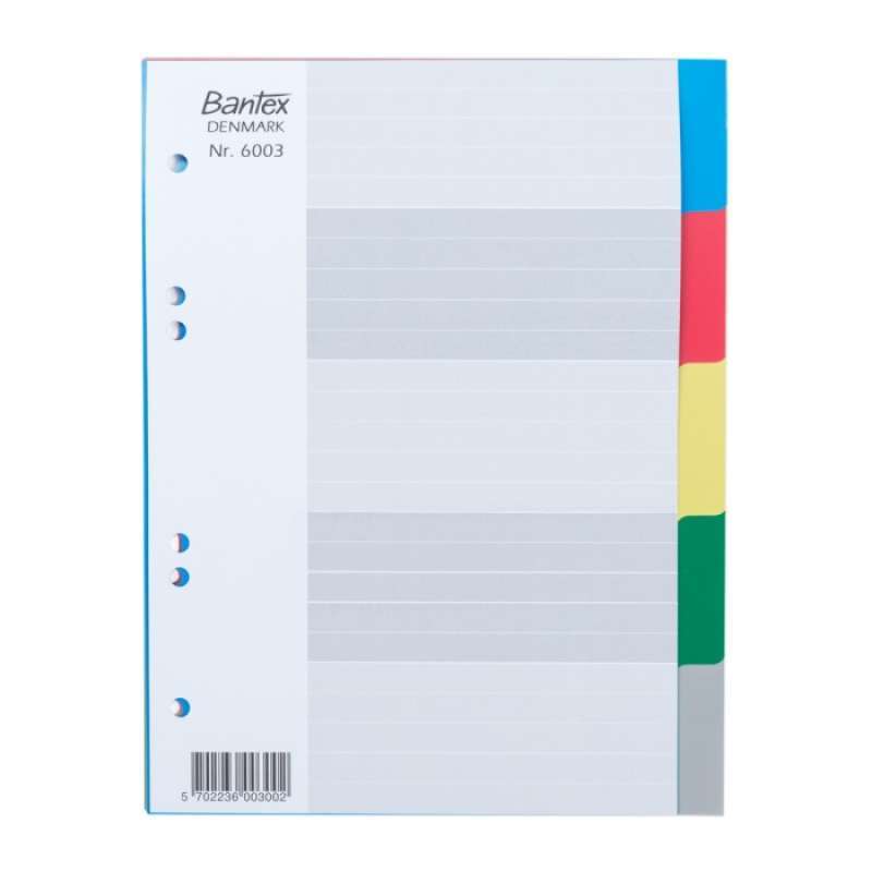 Promo Bantex Pp Colour Divider/pembatas Binder/penyekat Ordner - A4 (20 ...