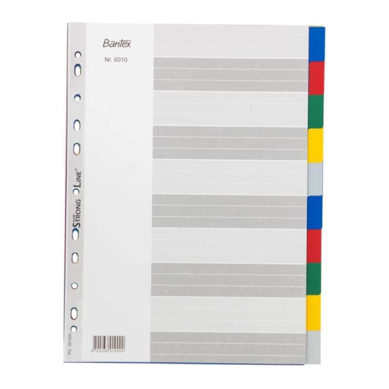 Promo Bantex Pp Colour Divider/pembatas Binder/penyekat Ordner - A4 (20 ...
