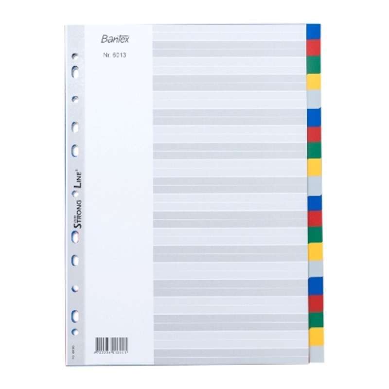 Promo Bantex Pp Colour Divider/pembatas Binder/penyekat Ordner - A4 (20 ...