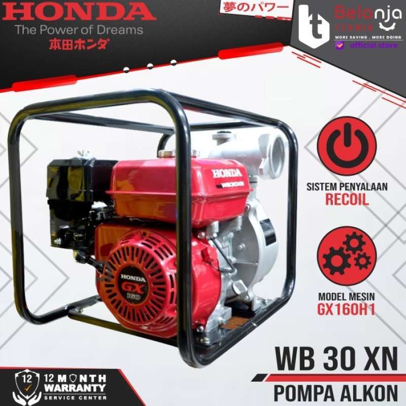 Promo Honda Mesin Pompa Air Irigasi WB 30 XN Pompa Alkon 3 Inch WB30XN 7.5 M Diskon 23% di ...