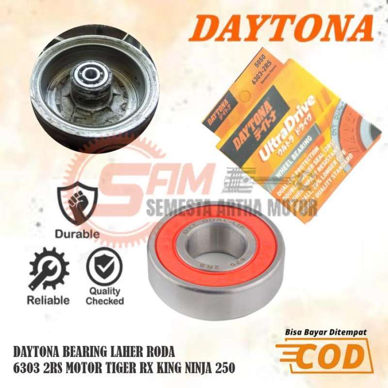 Jual Laher 6303 2RS Daytona Bearing Wheel Bantalan Roda Motor Ultra ...