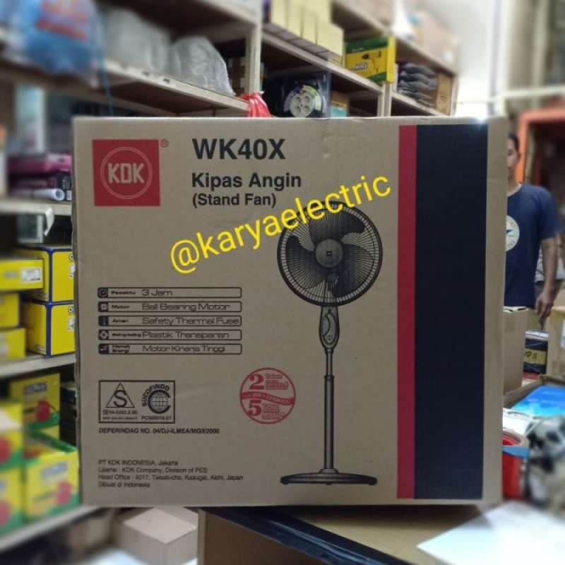 Promo KDK STAND FAN TIMER KIPAS ANGIN BERDIRI 16 WK40X WK 40 X Diskon ...