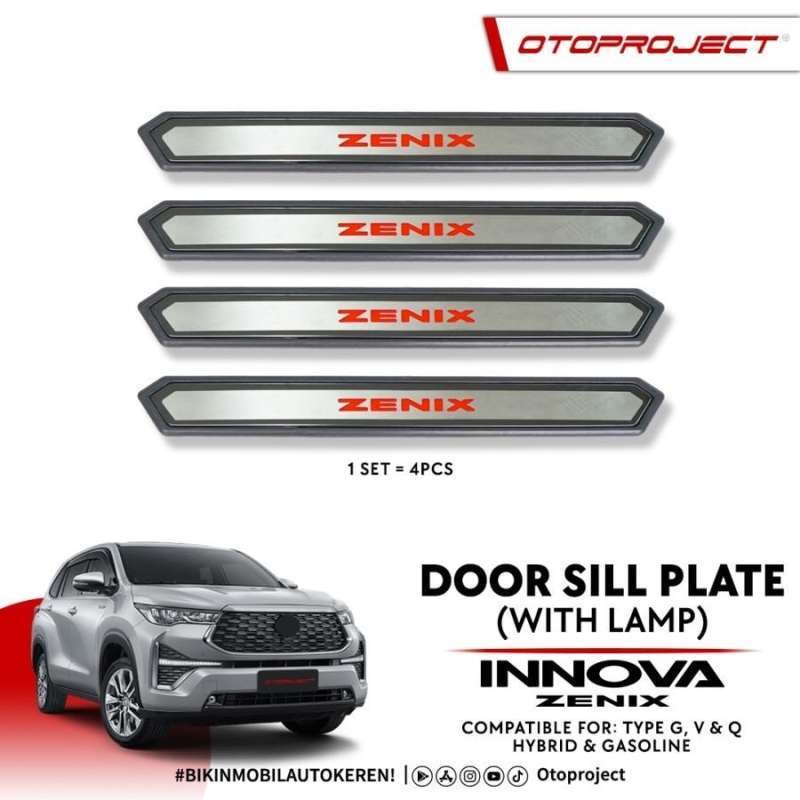 Jual Sill plate samping Innova ZENIX Non LED Ori Design V1 Otoproject ...
