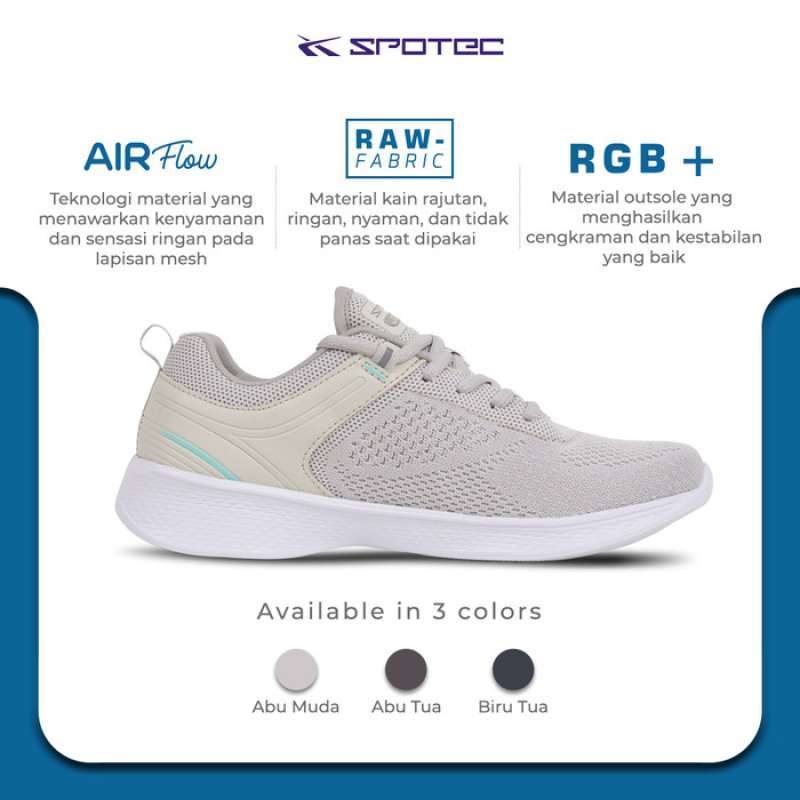 Promo Spotec Sepatu Walking Naomi Abu Muda - Putih - 38 Diskon 30% Di ...