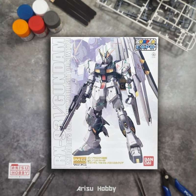 Promo MG Nu Gundam Ver Ka Mechanical Clear Gunpla Expo v Gundam Bandai ...